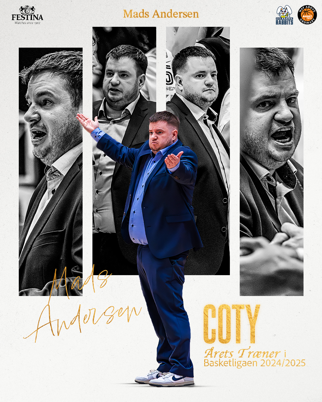 Mads Andersen er Årets Træner - Basketligaen